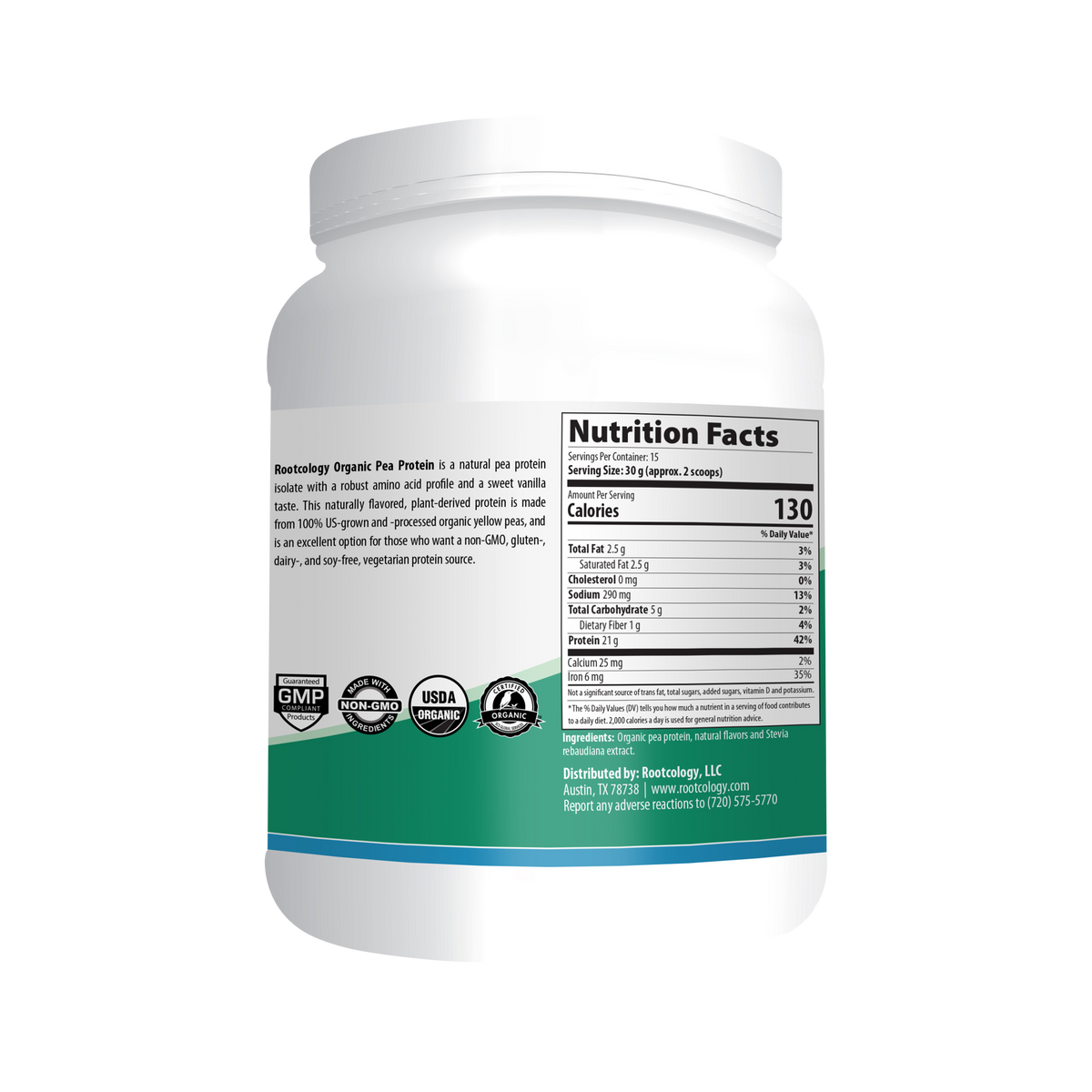 Organic Pea Protein - Vanilla – Rootcology